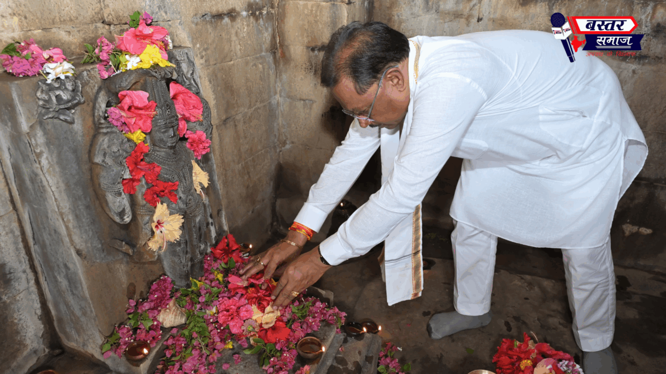 Chief Minister Shri Vishnu Dev Sai reached Lord Vishnu (Narayan) temple ...